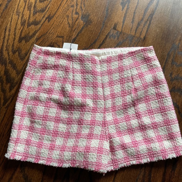 Zara | Shorts | Zara Pink Textured Skort Brand New | Poshmark